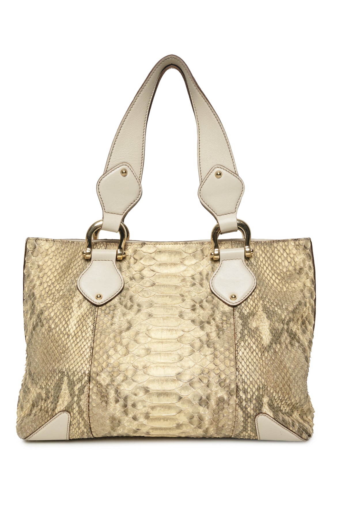 Gucci Small Python Creole Tote - Luxury Used Designer Tote - Turnabout – Turnabout Luxury Resale