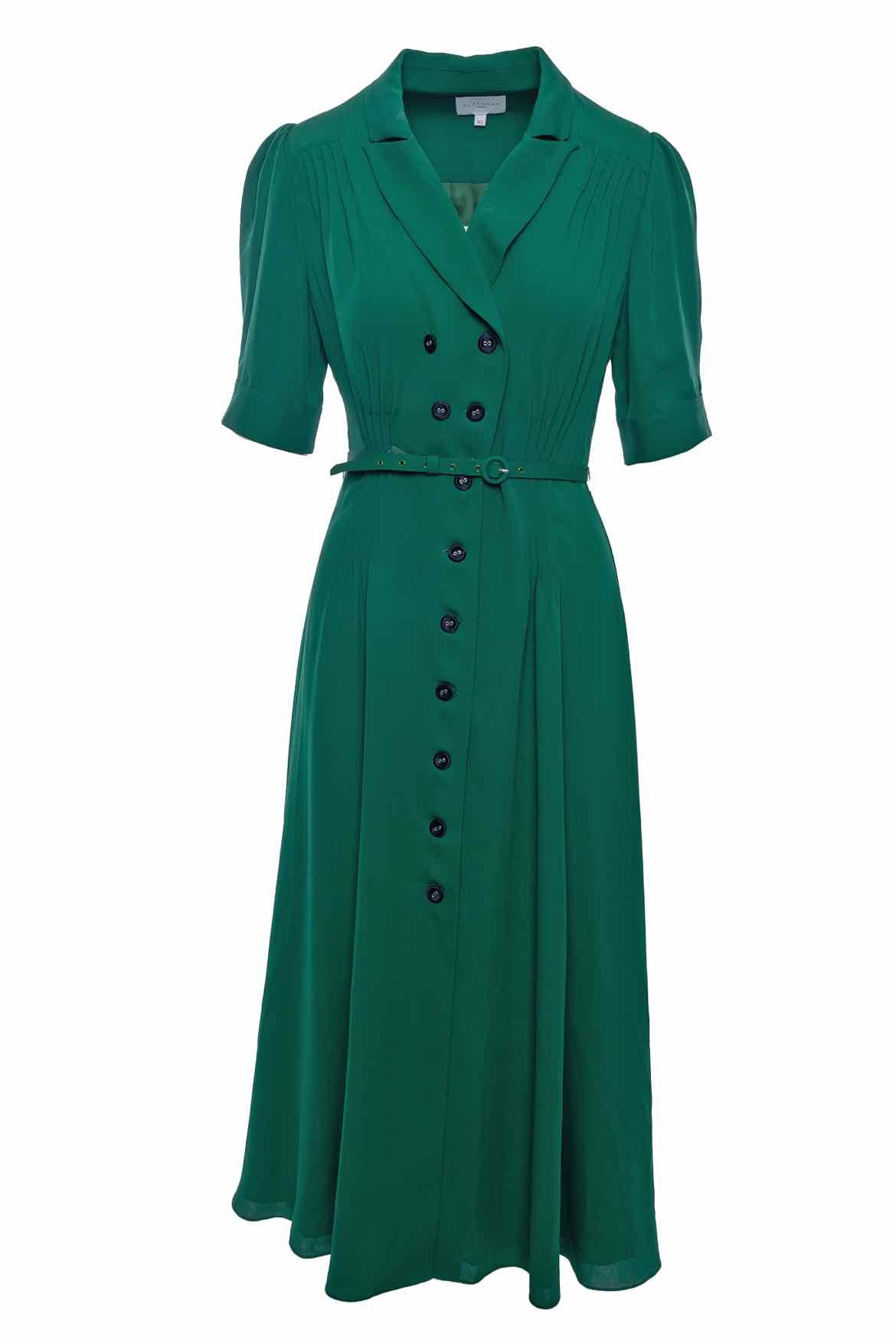 Suzannah London Size 6 Pleated Silk Dress - Luxury Used Designer ...