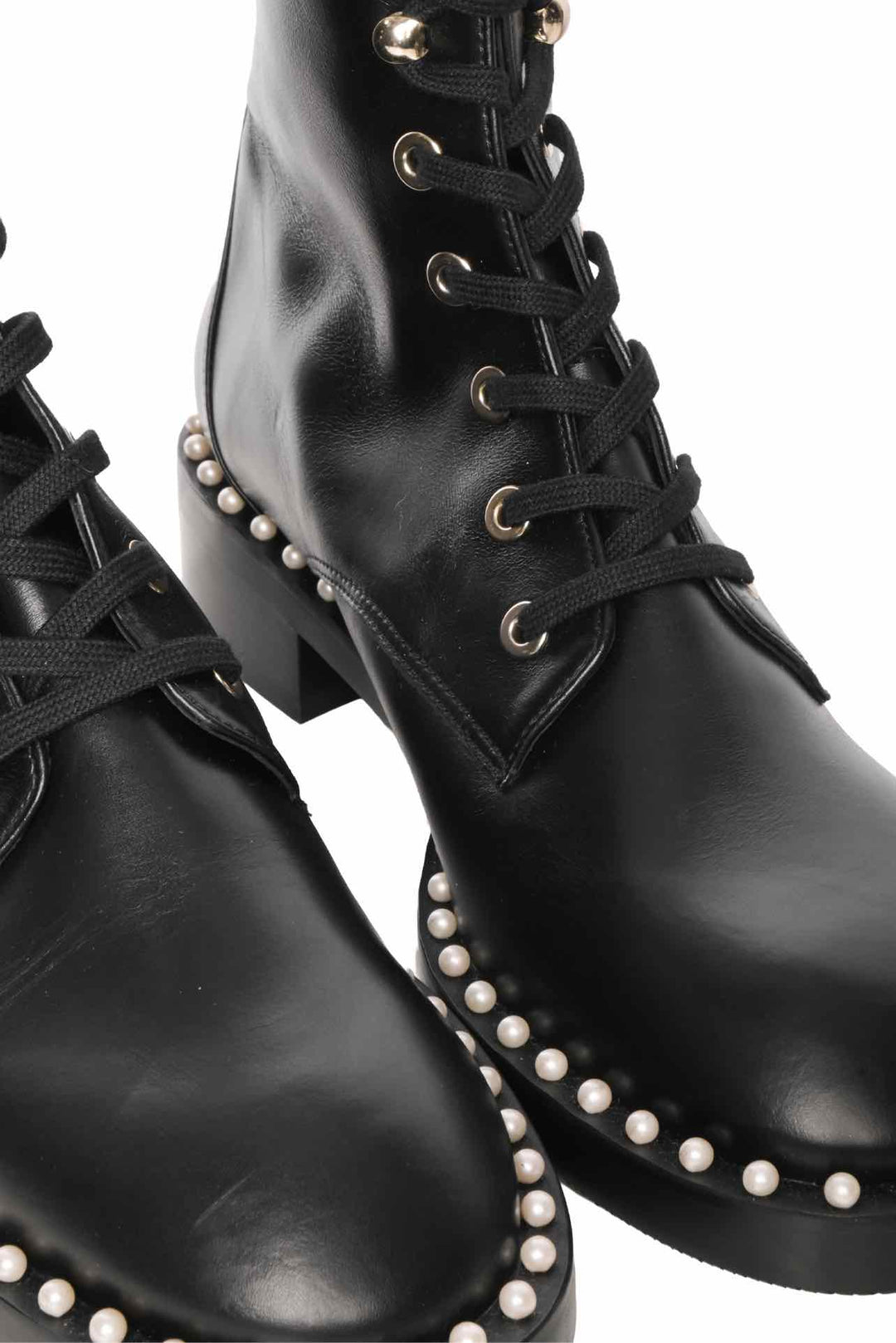 Stuart Weitzman Size 5 Sondra Faux Pearl Bootie - Luxury Used Designer ...