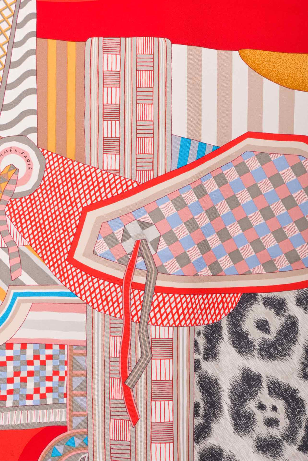Hermes La Selle Imaginaire by Jan Bajtik Scarf - Luxury Used Designer ...