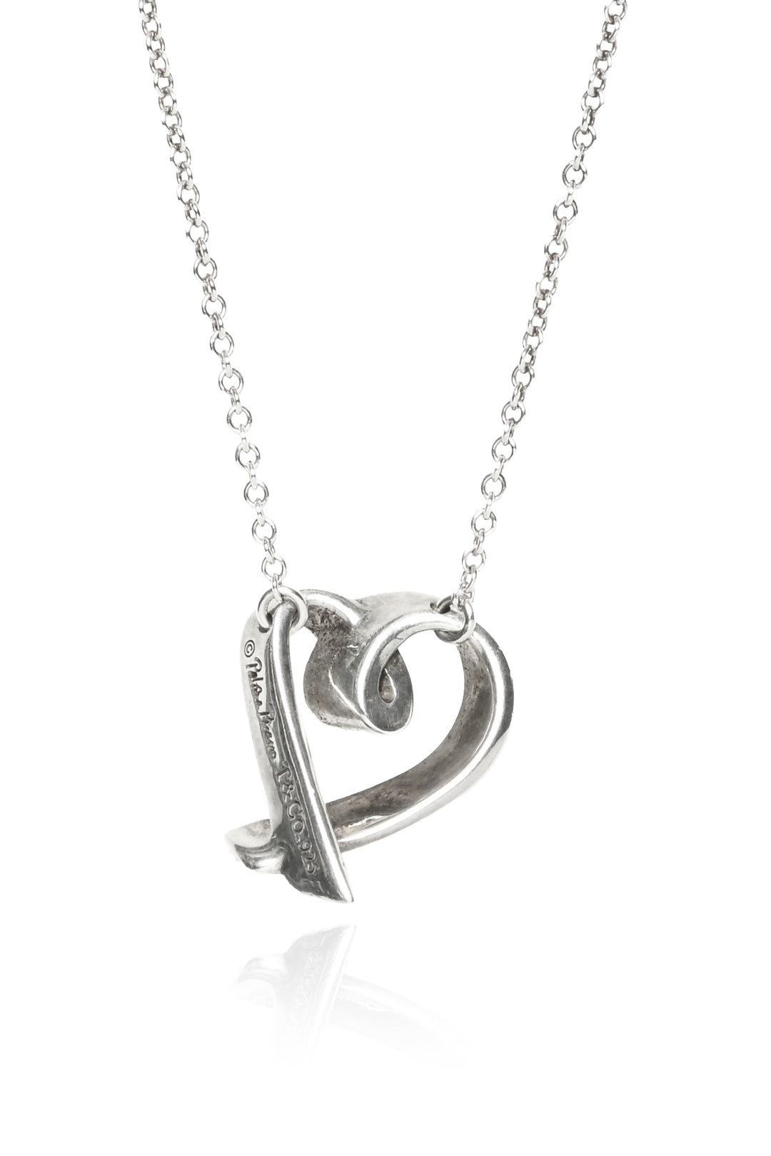 Tiffany & Co Paloma Picasso Sterling Silver & Red Enamel Loving Heart ...